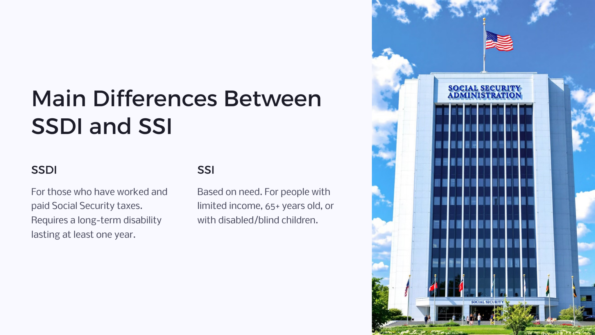 What Are The Differences Between Social Security Disability Insurance ...