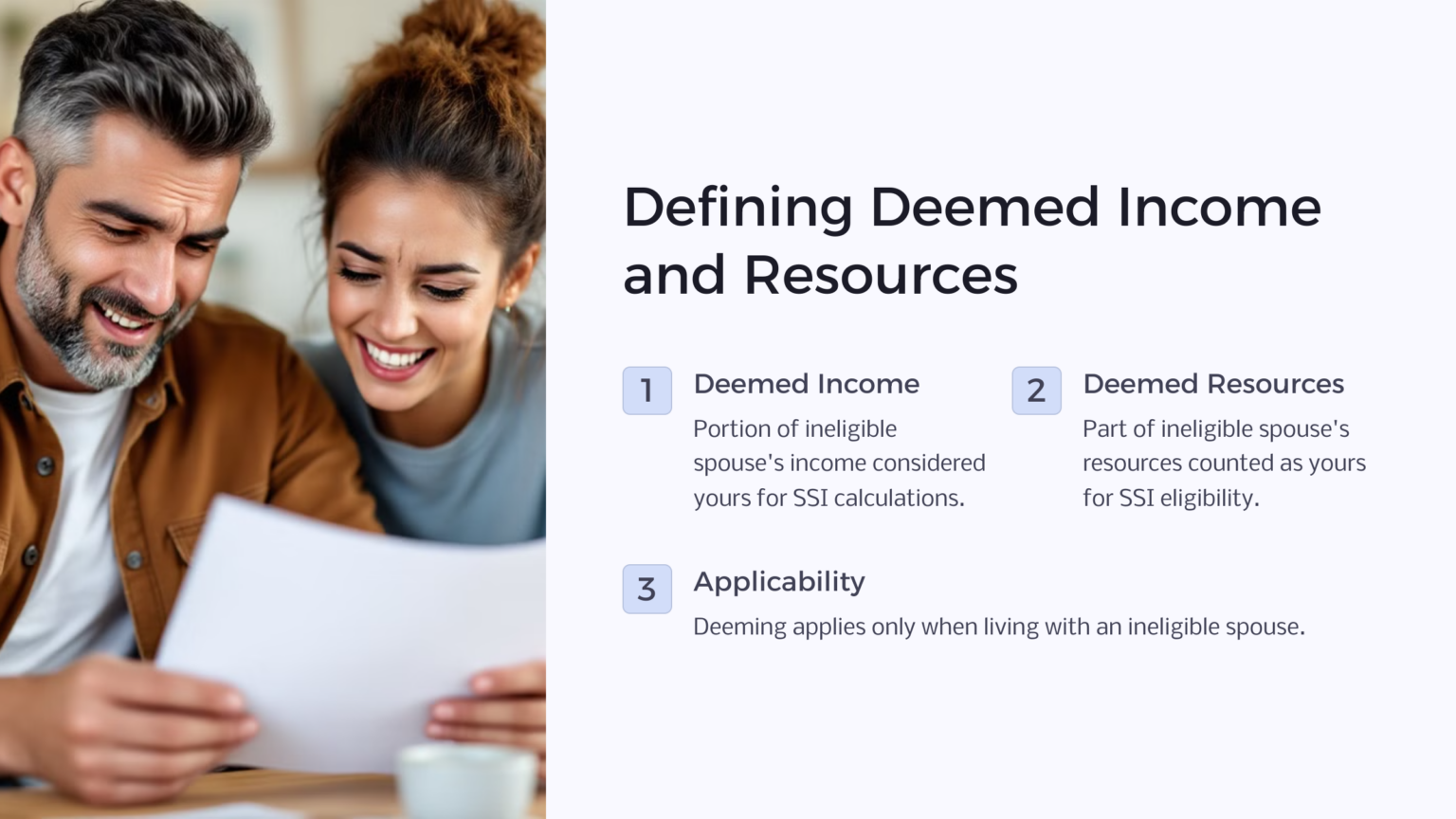 SSI Deemed Income and Resources