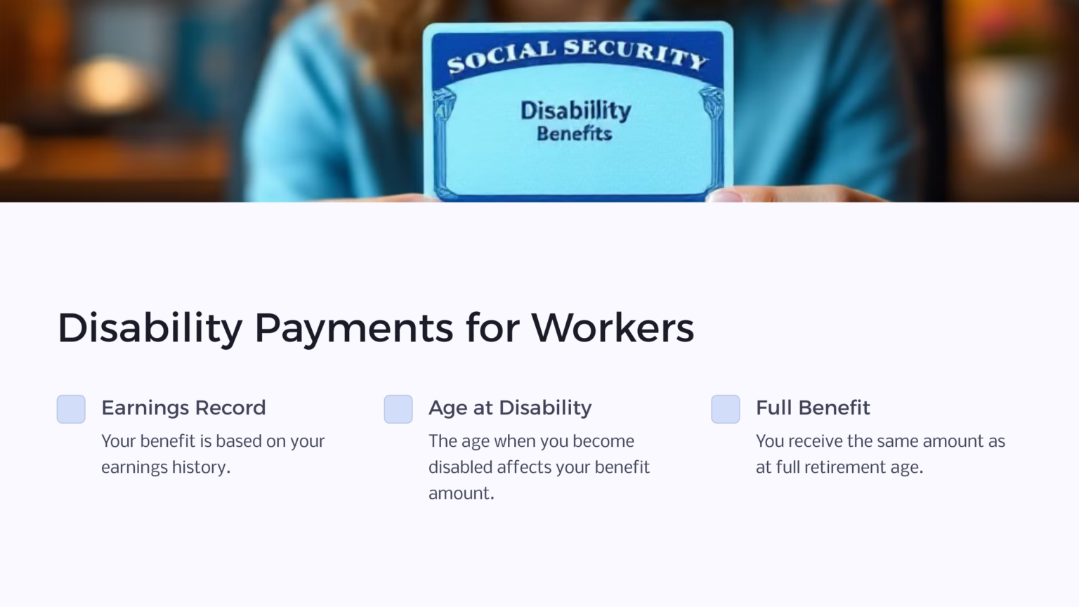 How much will my Social Security Disability benefit be?