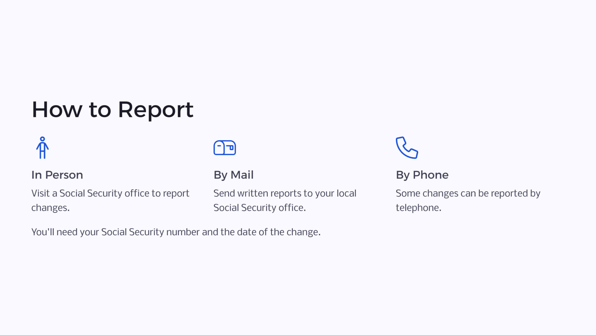 What do I have to report to the Social Security Administration after ...