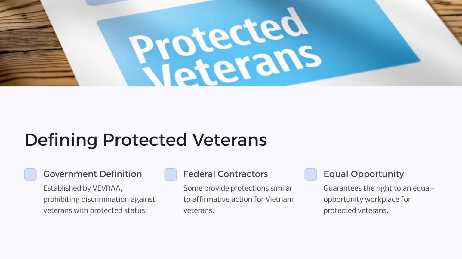 What Is a Protected Veteran?
