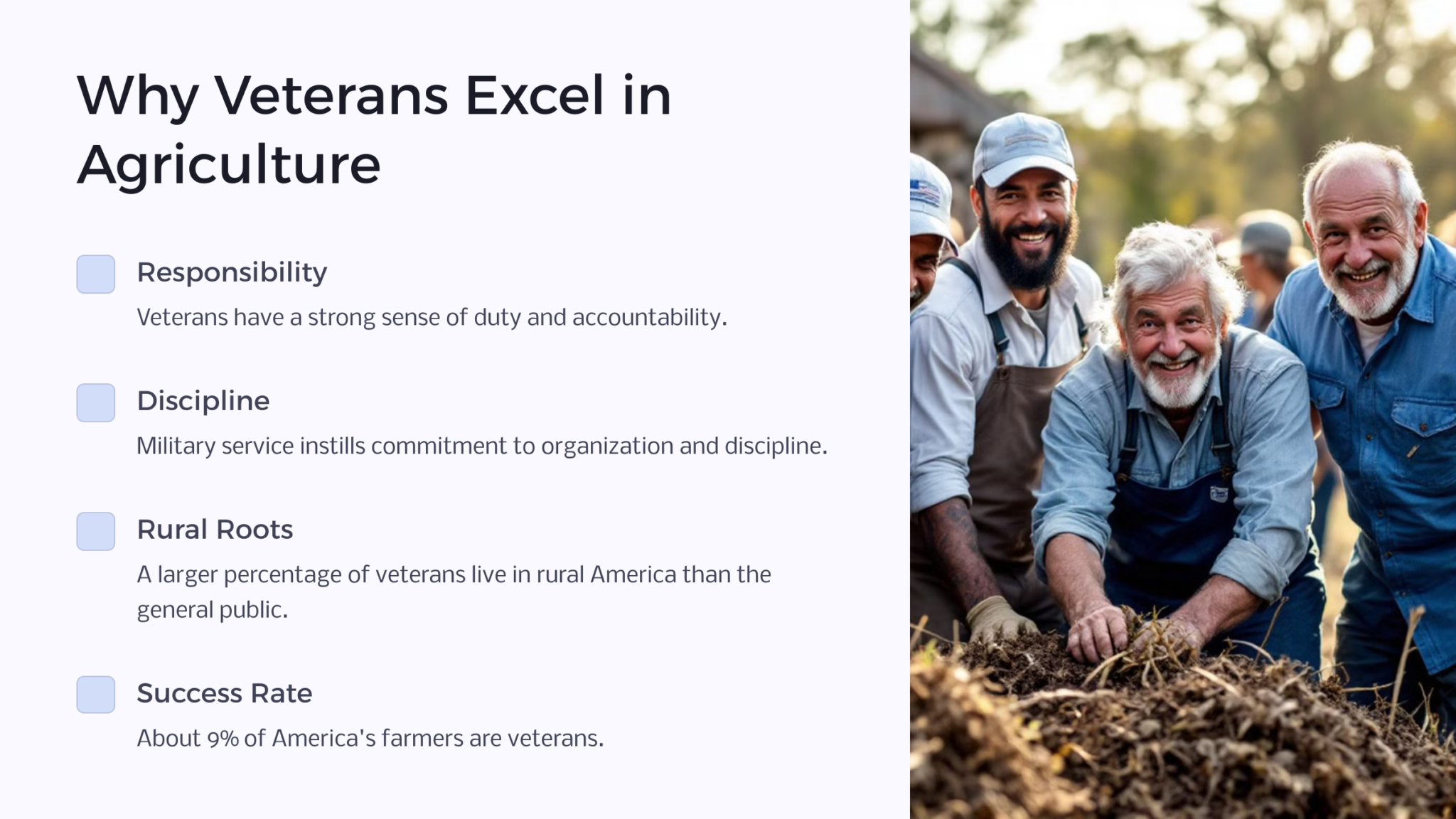 7 USDA Farming Benefits for Veterans