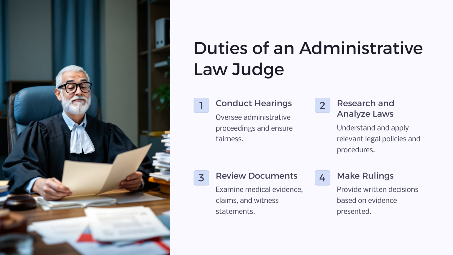 7 Duties of an Administrative Law Judge