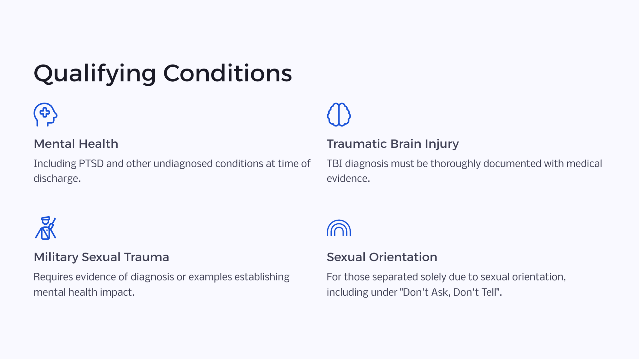 4 Conditions That Qualify for a Military Discharge Upgrade