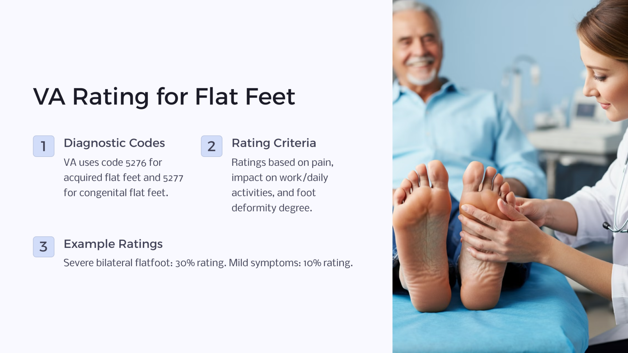 How To Get a VA Rating For Flat Feet - Benefits.com - We Make ...