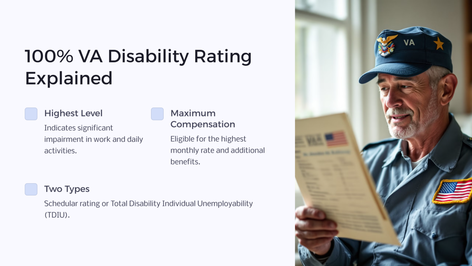 What a 100 VA Disability Rating Means For Your Career - Benefits.com - We Make Government ...