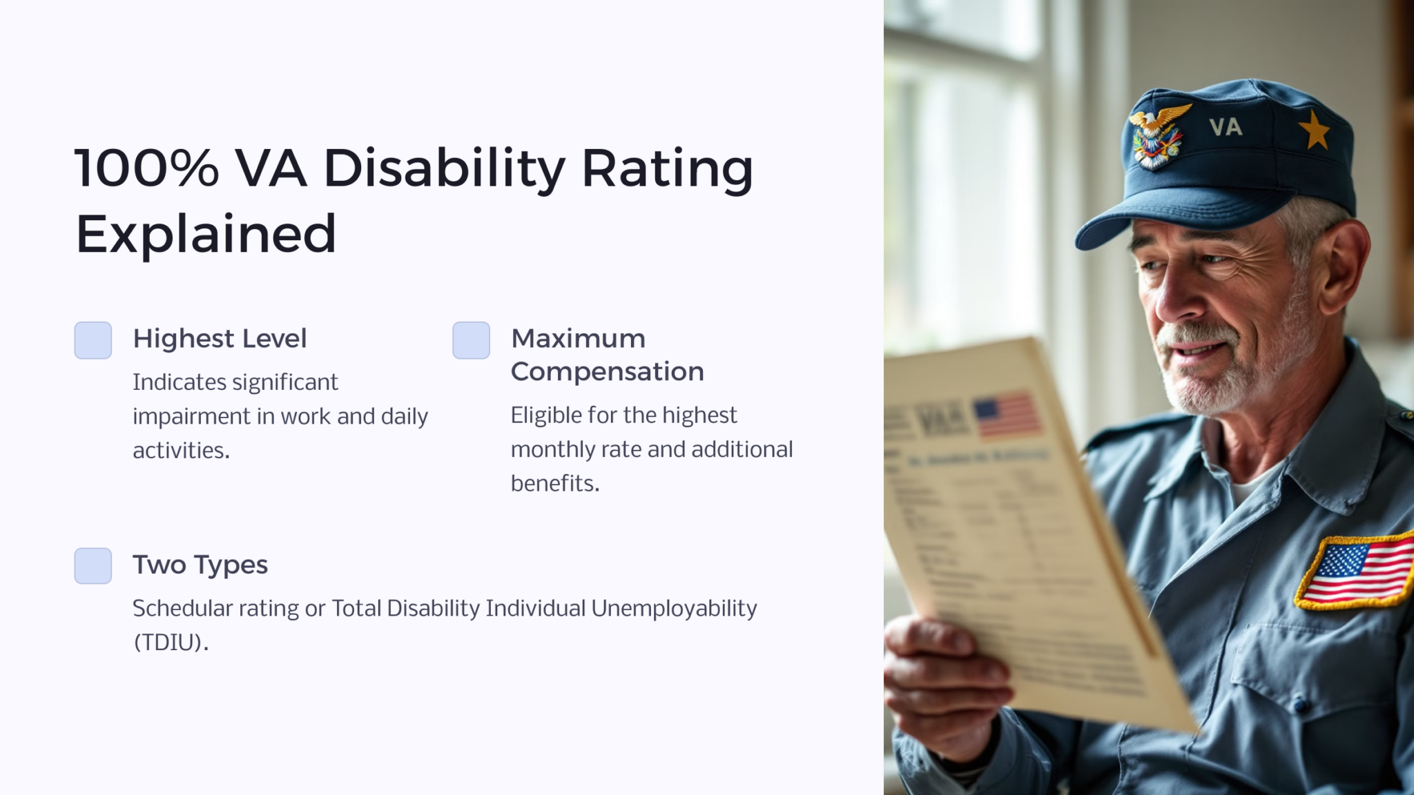What a 100 VA Disability Rating Means For Your Career - Benefits.com ...