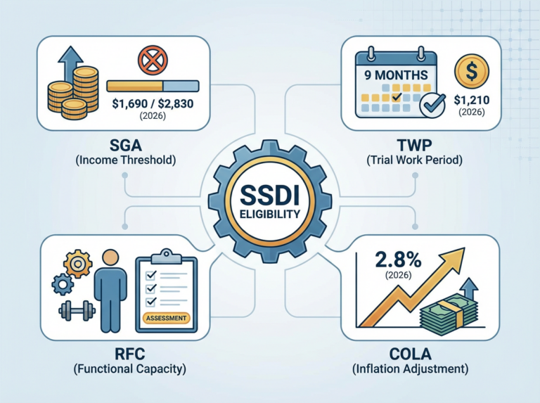 SSDI Pay Chart 2026 - Benefits.com - We Make Government Benefit Program ...
